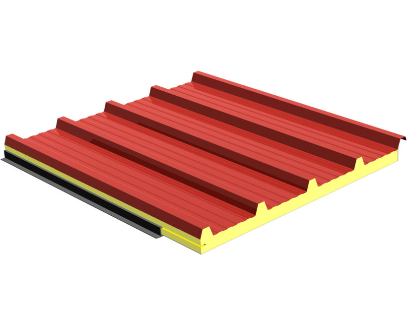 Roof Panel For Livestock PUR/PIR 5 Ribs | Panelais